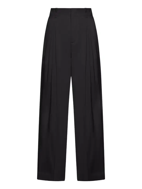 Bottega Veneta High-rise Straight Leg Trousers - Black