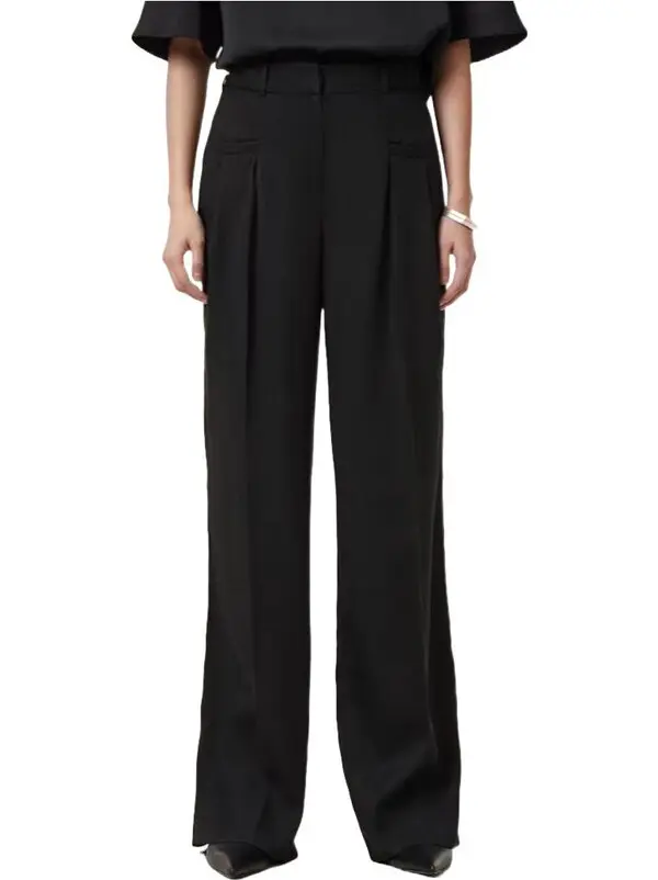 ALLSAINTS Tailored Wide-leg Pants - Black