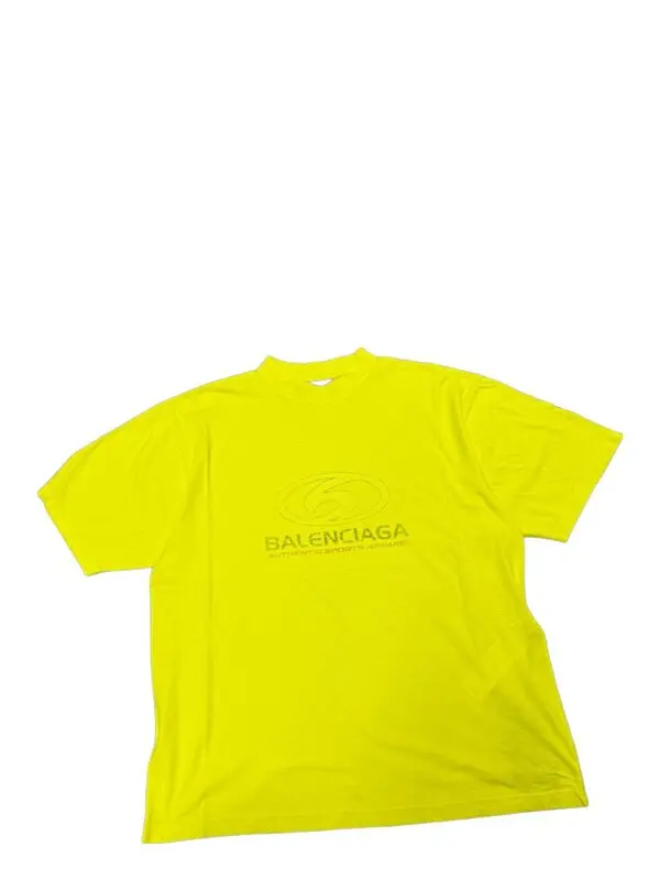Balenciaga Logo-print Cotton Shirt - Yellow