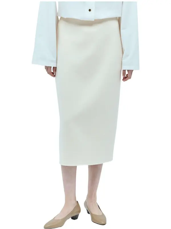 THE ROW Bartellette Medium Length Skirt - White