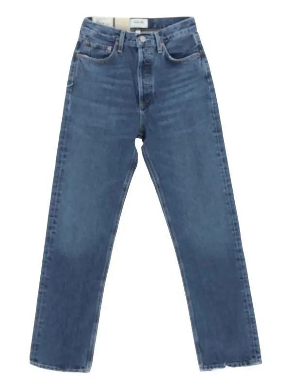 AGOLDE High-rise Straight-leg Jeans - Blue