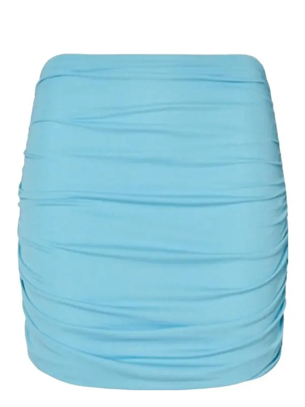 Tory Burch Ruched Mini Skirt - Blue