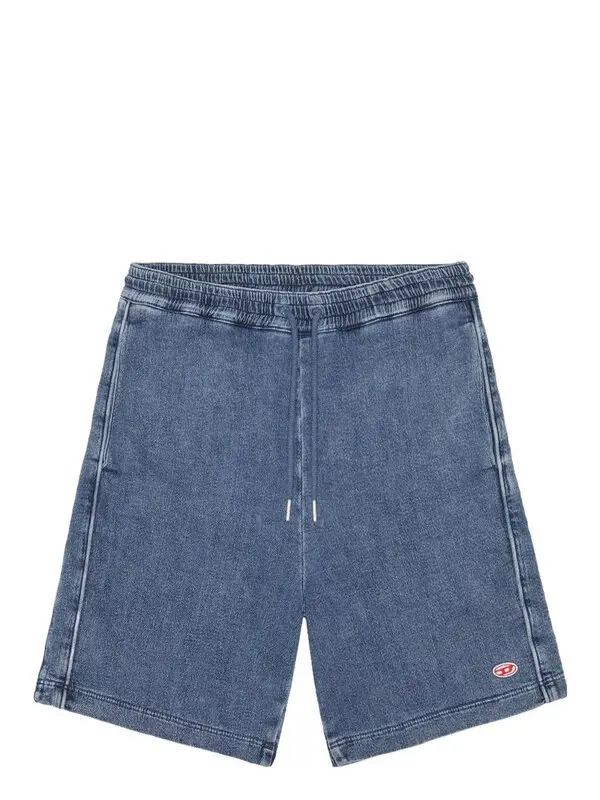 DIESEL® D-boxy Track Denim Shorts - Blue