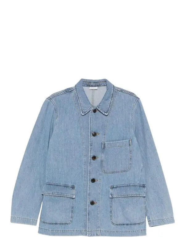 Dries Van Noten Long Sleeve Denim Jacket - Blue
