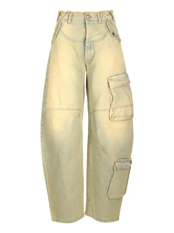 DARKPARK Rosalind Mid-rise Cargo Jeans - Light Blue