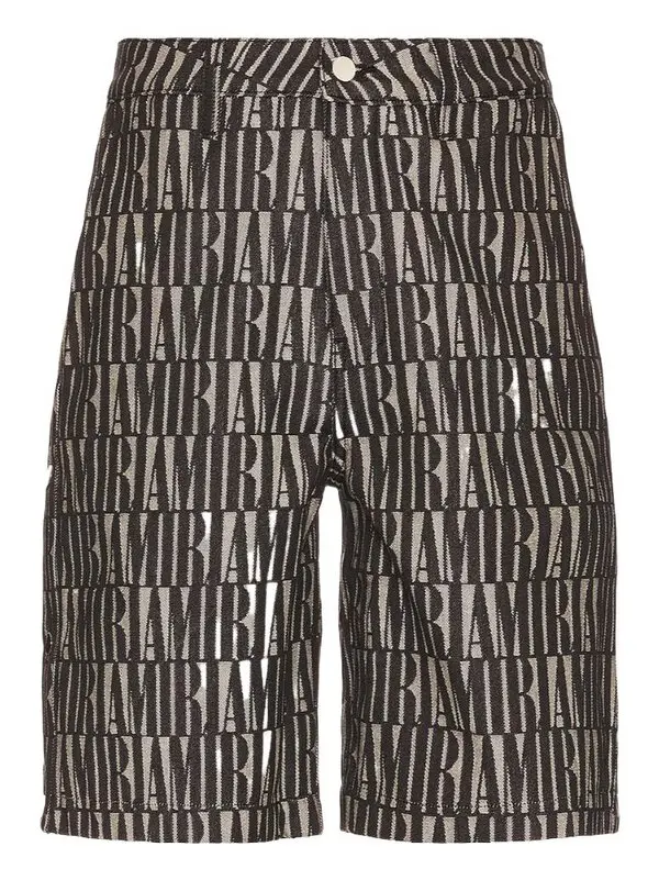 Amiri Monogrammed Logo Shorts - Black