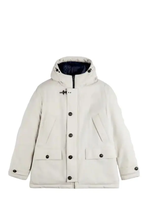 FAY Padded Hooded Coat - Grey