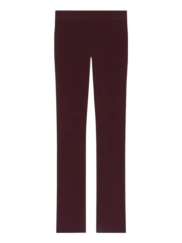 COURREGES Bootcut Interlock Pants - Burgundy Red