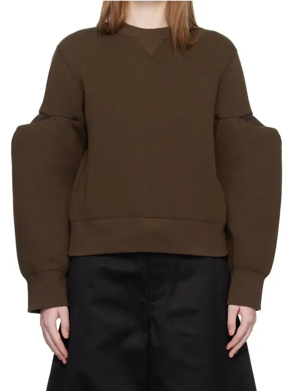 Sacai Sponge Sweat Pullover - Brown