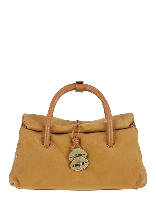 ZANELLATO Bimetal Buckle Handbag - Brown