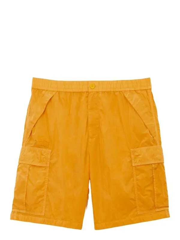 Burberry Capleton Elasticated Waistband Cargo Shorts - Orange
