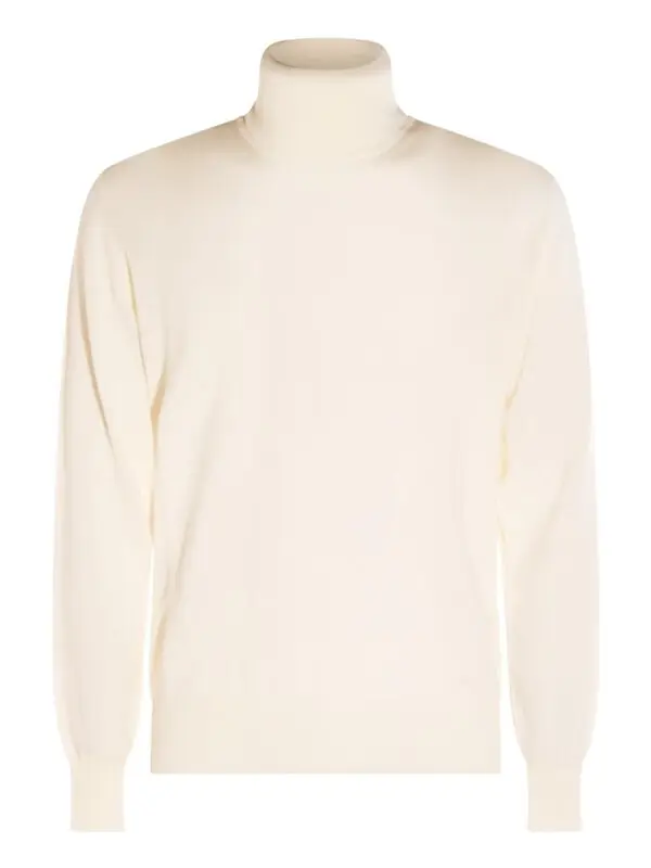 Altea High Neck Knitted Jumper - White