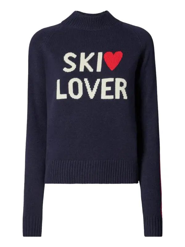 MC2 SAINT BARTH Ski Lover" Jacquard Turtleneck Sweater - Black