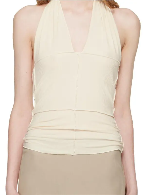 BASERANGE Sleeveless Halter Neck Top - Nude