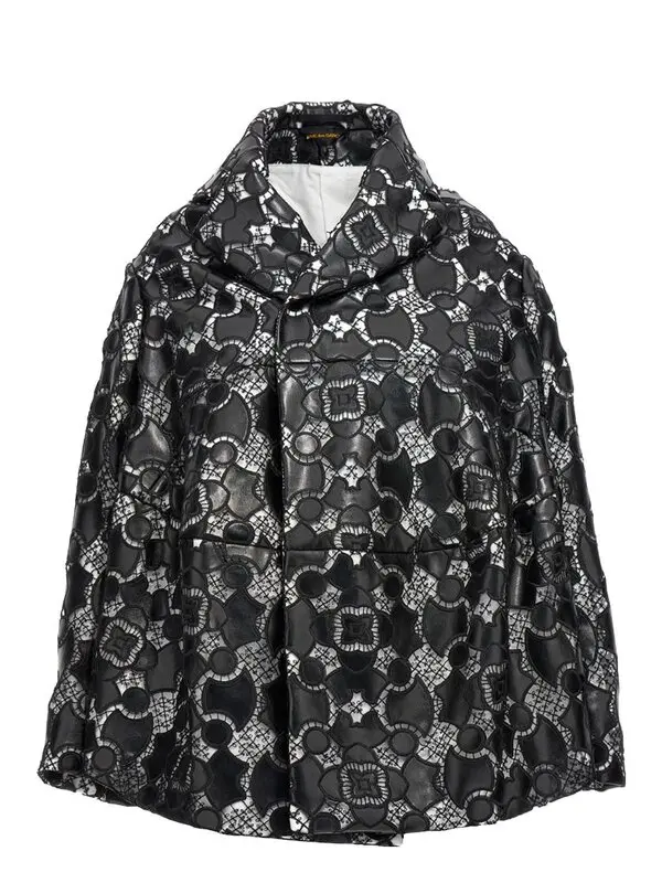 Comme Des Garçons Lace Detailed Jacket - Black