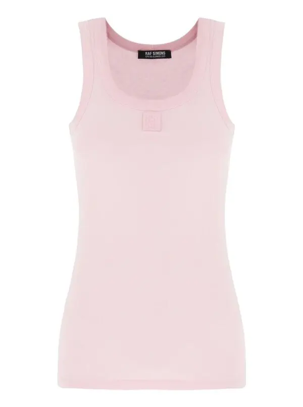 Raf Simons Logo Patch Tank Top - Pink
