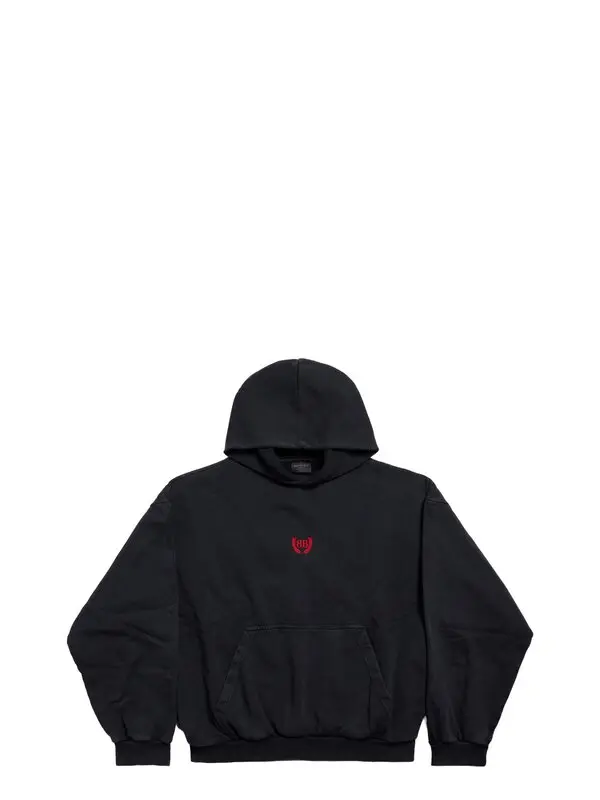 Balenciaga Bb Icon Hoodie - Faded Black