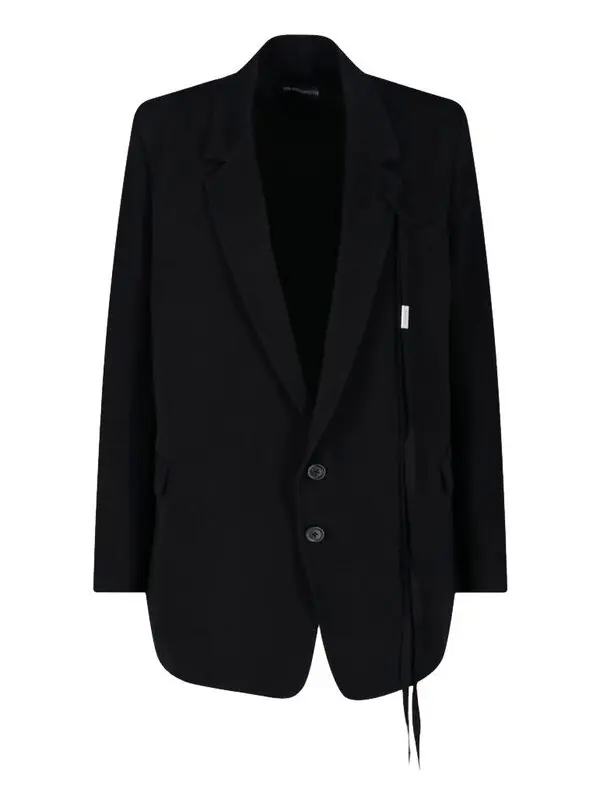 ANN DEMEULEMEESTER Agnes Single-breasted Suit Jacket - Black