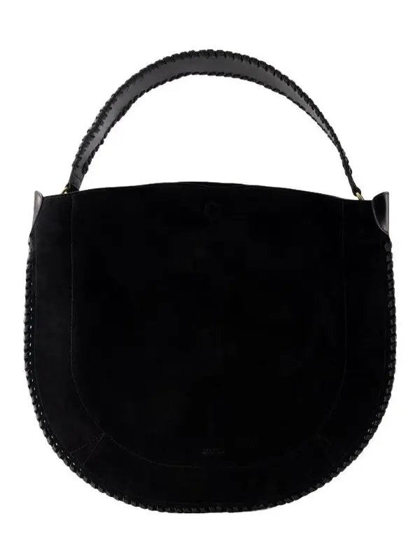 Isabel Marant Étoile Logo Shoulder Bag - Black