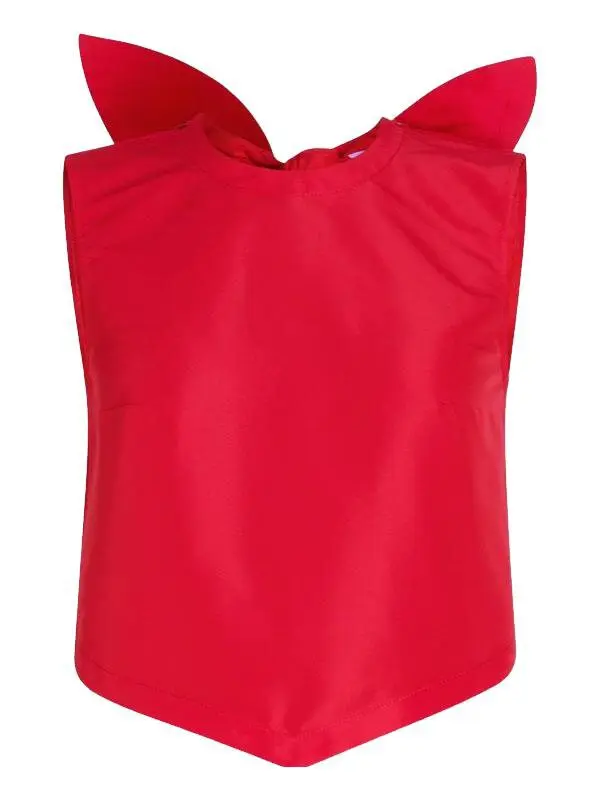 PATOU Sleeveless Top With Knot Detail - Lipstick Red
