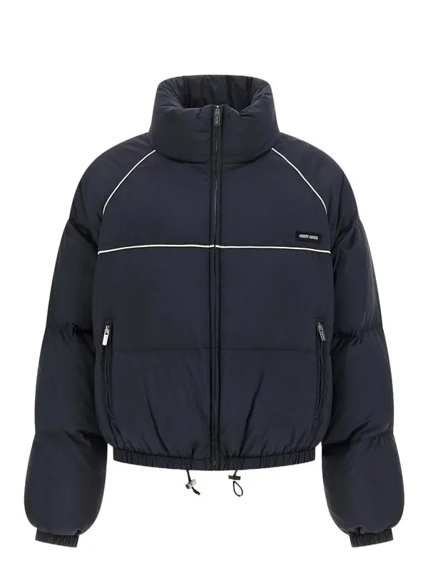 Miu Miu Technical Pongé Down Jacket - Blue
