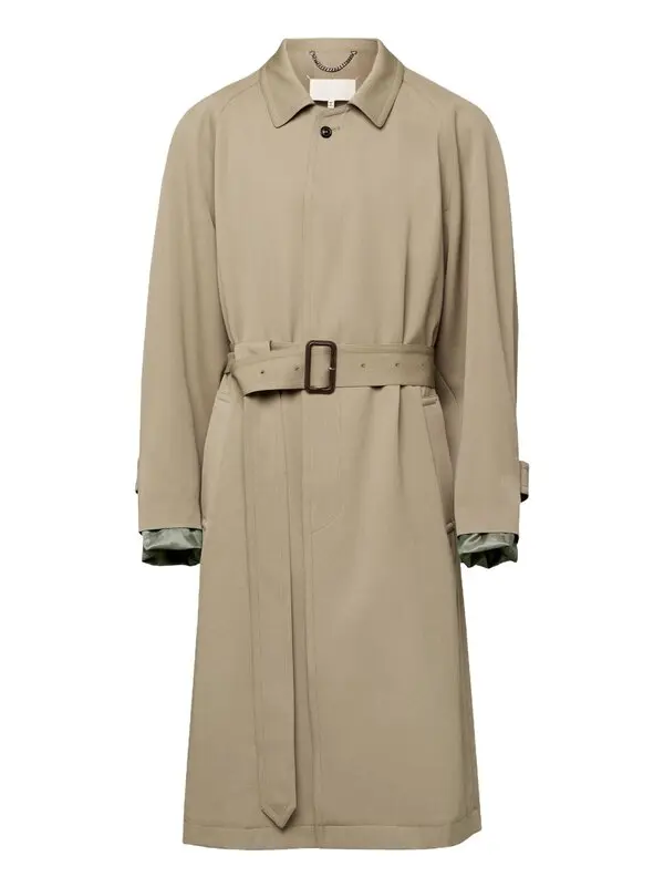 MAISON MARGIELA Belted Sleeve Trench Coat - Nude