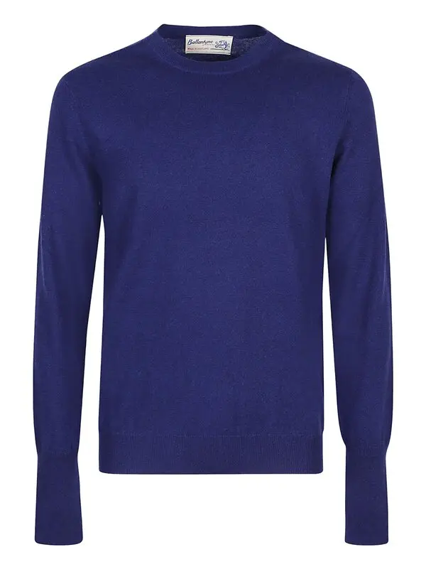 BALLANTYNE Crew Neck Sweater - Blue