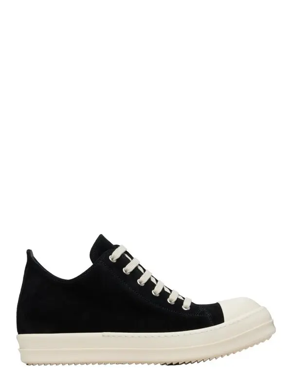 Rick Owens Low Top Sneakers - Black/off-white/off-white