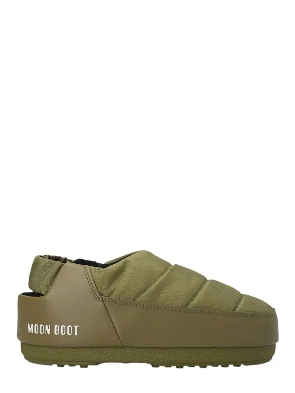 Moon Boot Padded Slip-on Slippers - Green