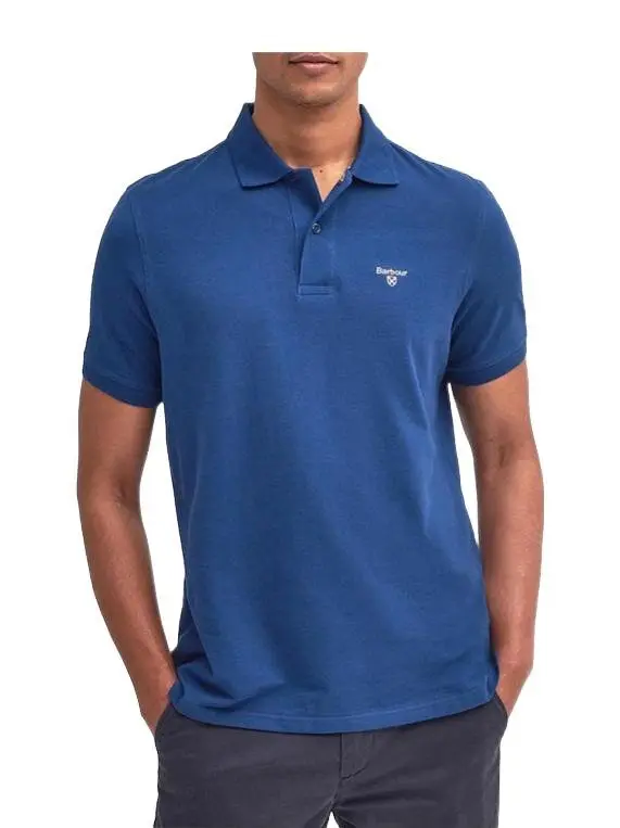 Barbour Embroidered-logo Polo Shirt - Blue