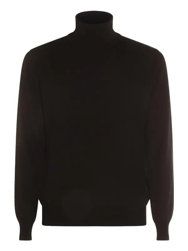 Altea Roll-neck Knitted Jumper - Black