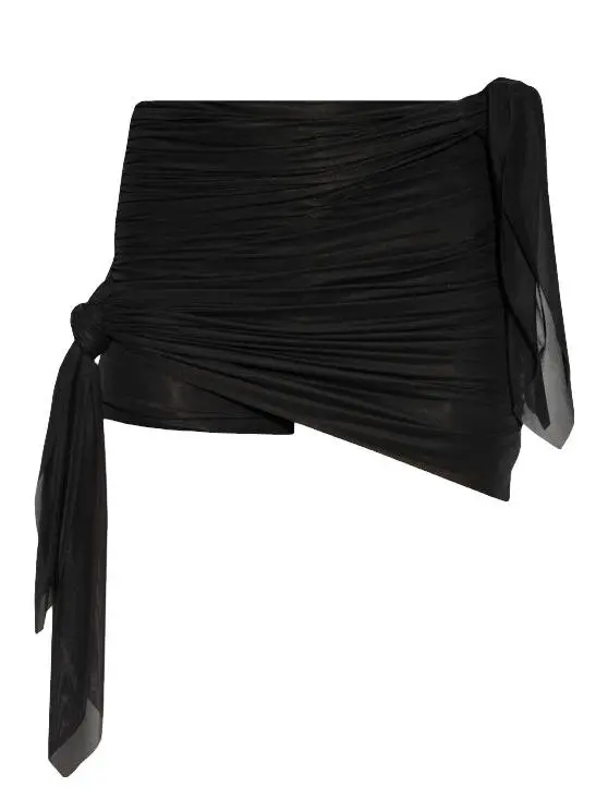 DIESEL® O-ruellia Draped Mini Skirt - Black