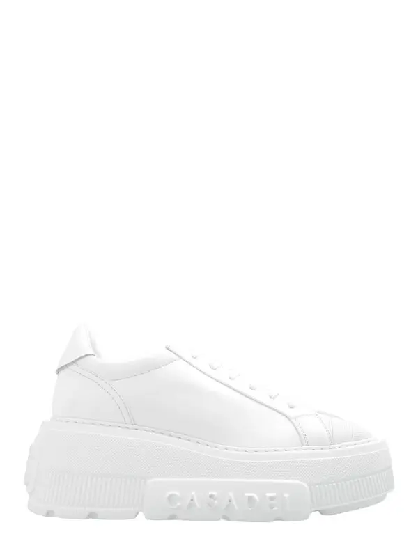 Casadei Platform Lace-up Sneakers - White