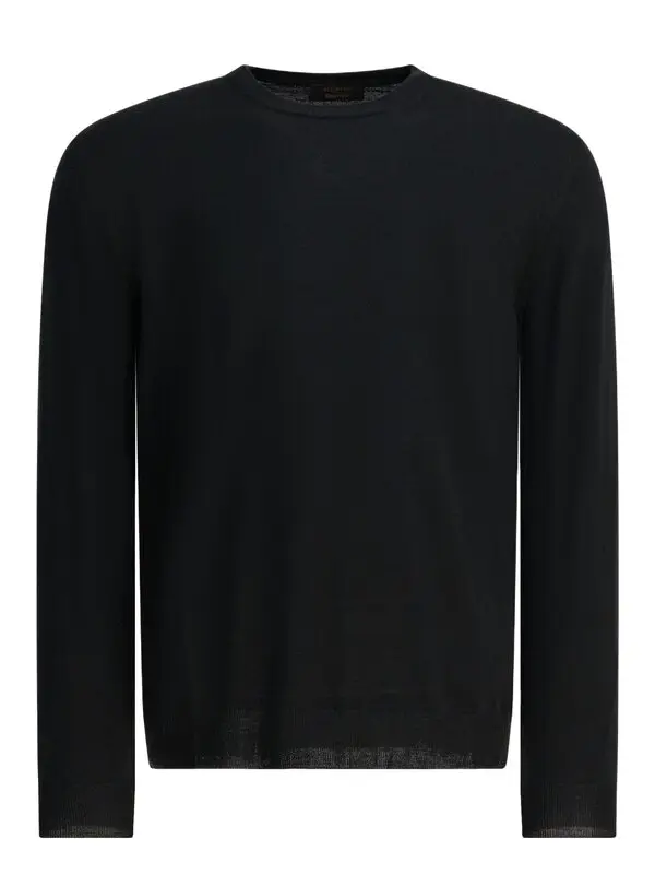 ZANONE Crew Neck Knitwear - Black