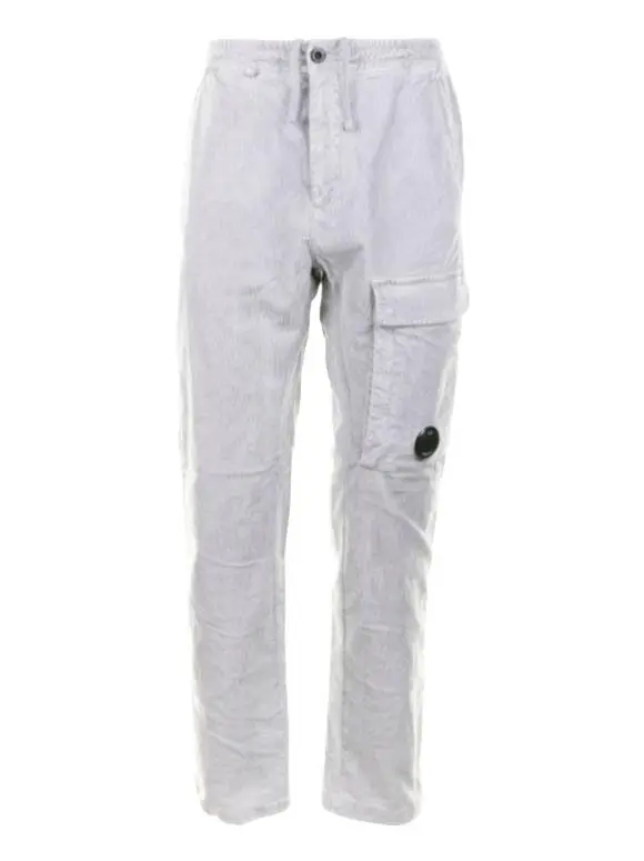 C.P. COMPANY Corduroy Cargo Pants - White