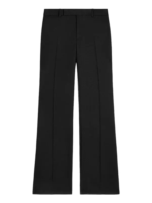 Celine Wool Gabardine Tuxedo Pants - Black