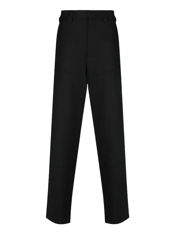 Zegna High-waisted Wide-leg Trousers - Black