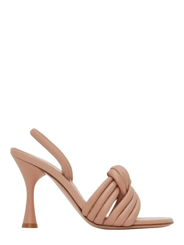 GIANVITO ROSSI Knot Detail High Heel Sandals - Pink