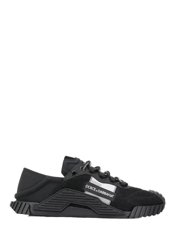 Dolce & Gabbana Ns1 Patchwork Slip-on Sneakers - Black