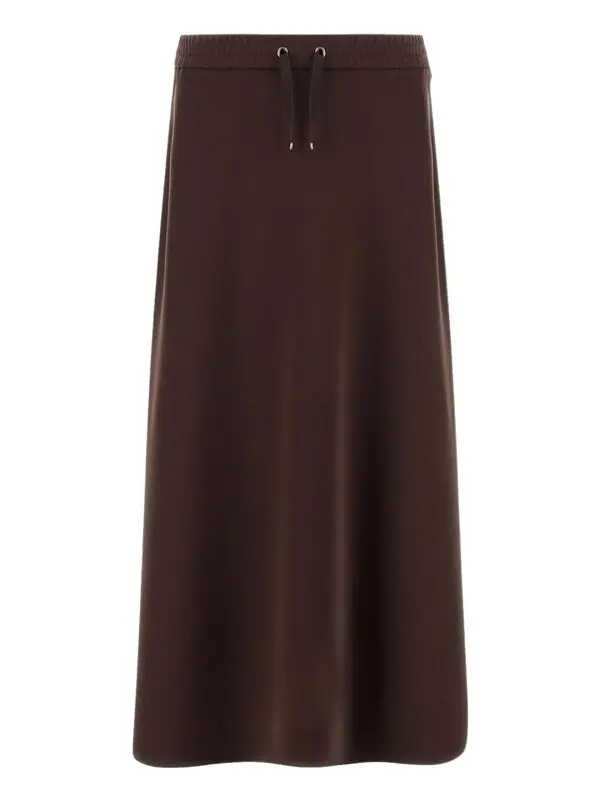 Herno Drawstring Flared Skirt - Black