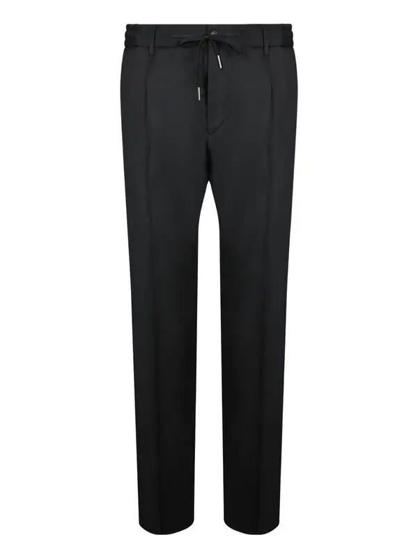 Tagliatore Drawstring Waist Pants - Black