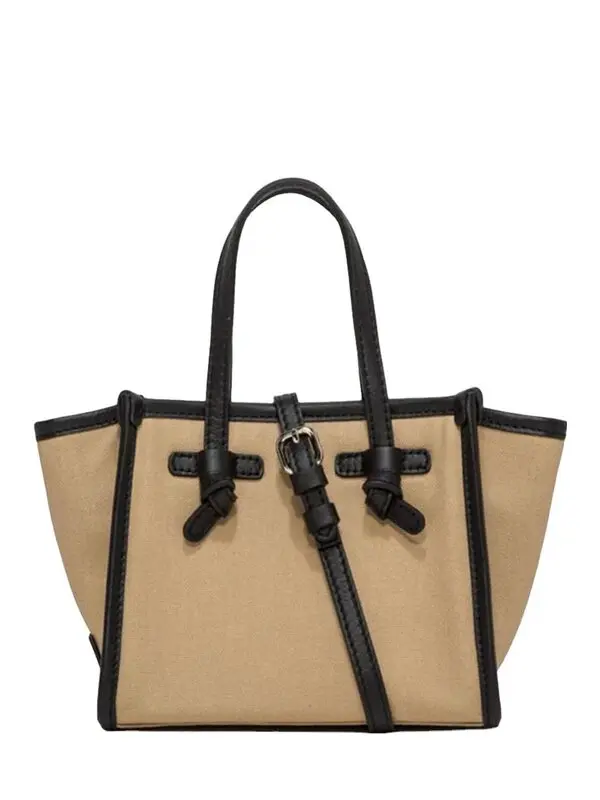 GIANNI CHIARINI Logo Shoulder Bag - Nude