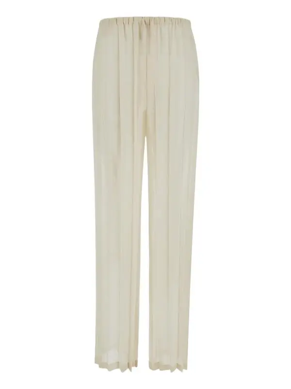 Dries Van Noten Pleated Trousers - White