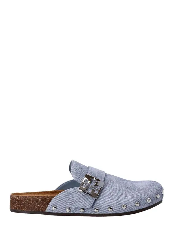 Tory Burch Miller Clogs With Studded Detail - Blue