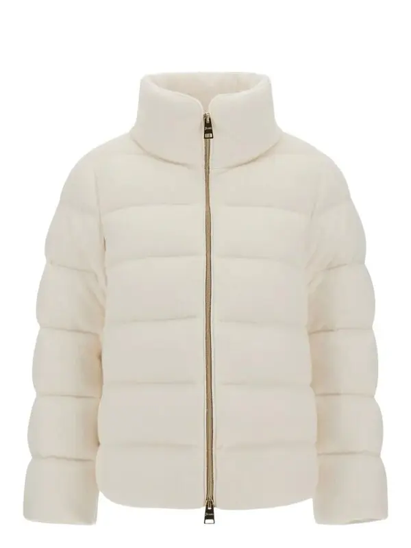 Herno Quilted High-neck Jacket - White