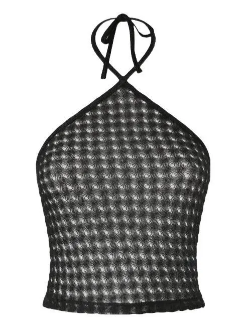 Missoni Halterneck Lace Top - Black