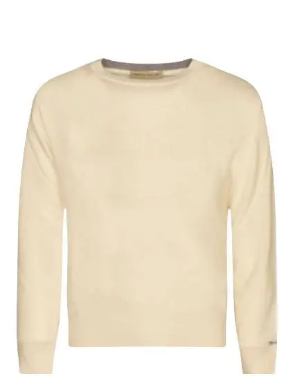 Woolrich Long-sleeved Crewneck Jumper - Nude