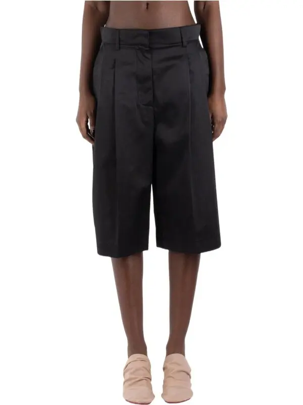 Marni Knee-length Pleated Shorts - Black