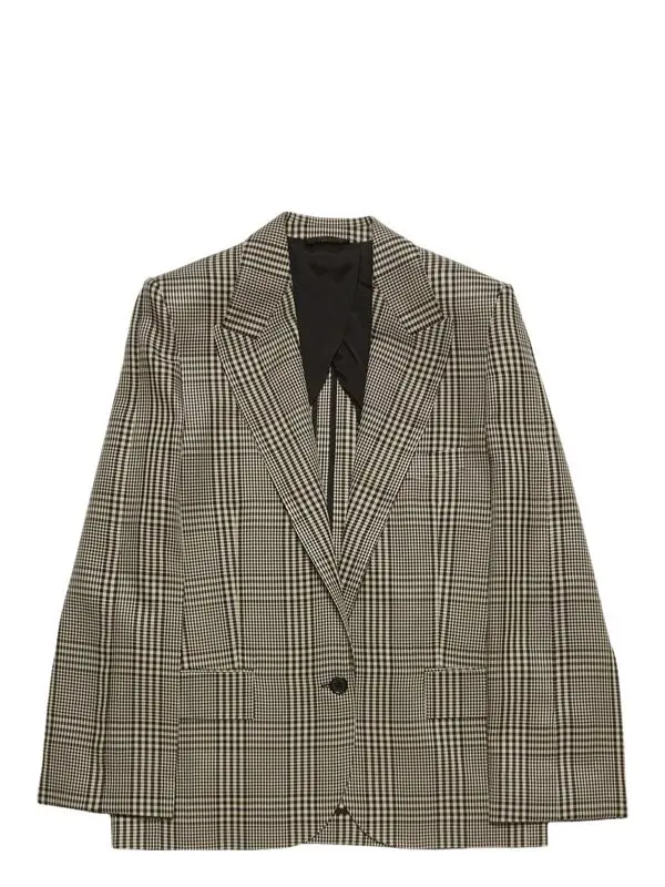 Acne Studios Single-breasted Regular Fit Jacket With Classic Collar - Multicolor