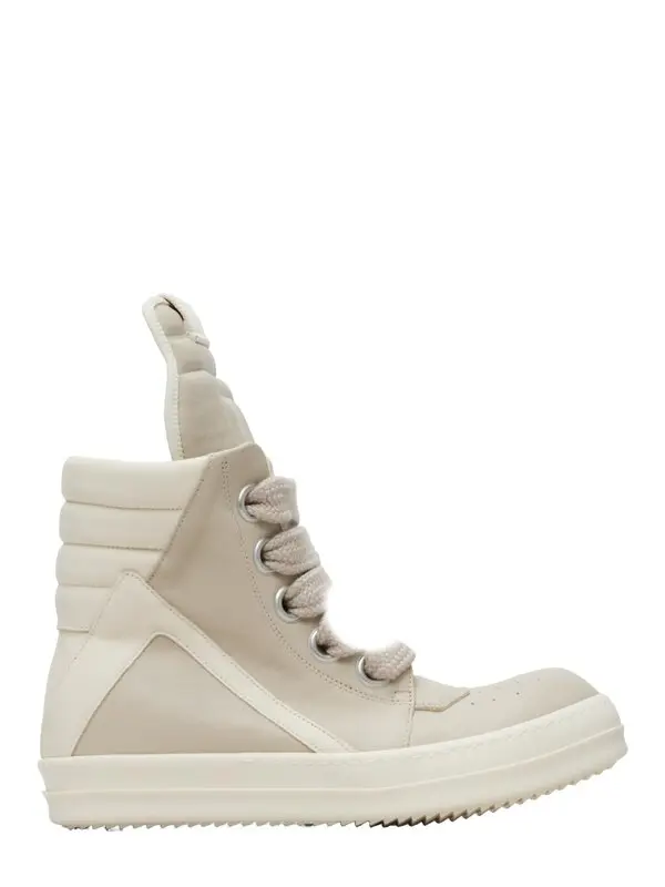 Rick Owens Lace-up High-top Casual Sneakers - Sand/opalescent/opalescent